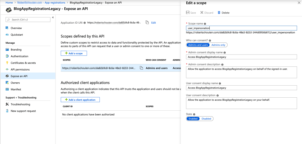 User_impersonation scope issue when working with SharePoint Framework ...